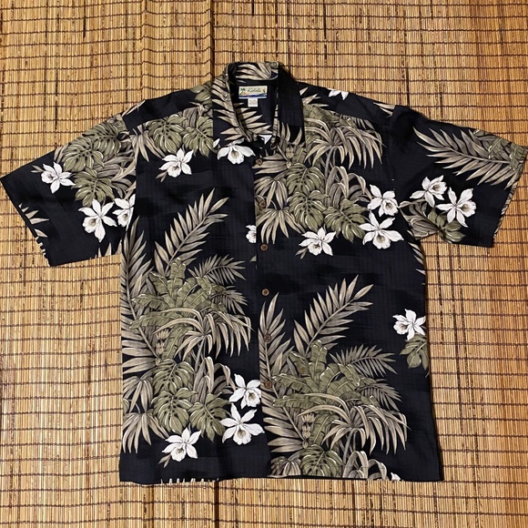 Kahala | Shirts | Kahala Tropical Print Button Down Short Sleeve Xl ...